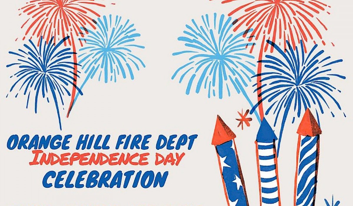 Orange Fireworks Clipart